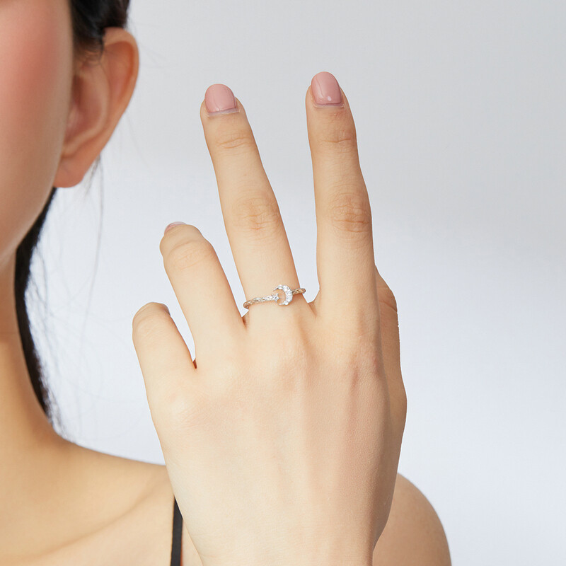 925 Sterling Silver Wedding Engagement Rings Wedding Band Fashion Women ...