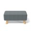 Linen Fabric Footstool Living Room Foot Rest Stool Pouffe Ottoman ...