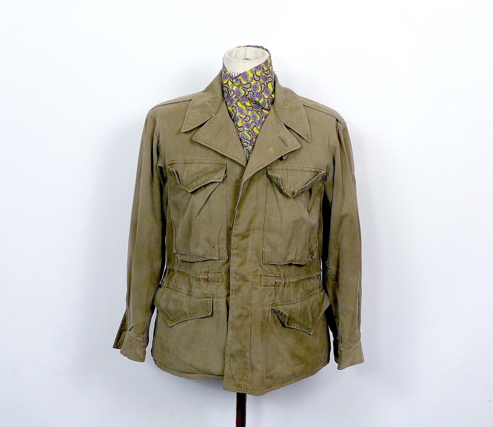 Vintage M-1943 Field Jacket U.S. Army M43 WW2 40’s Si… - Gem