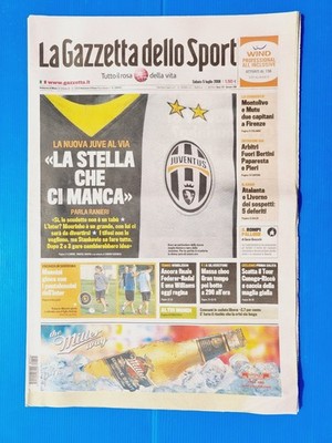 Gazzetta Dello Sport July 5 2008 Juventus-Mancini-Inter-Massa ...