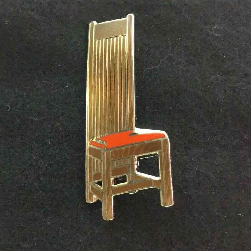 Vintage ACME Studio FRANK LLOYD WRIGHT “Willits Chair” Enamel Brooch ...