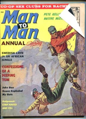PULP: MAN TO MAN ANNUAL -SPG 1961-SUNKEN TREASURE-TAMPA BAY CHEESECAKE ...