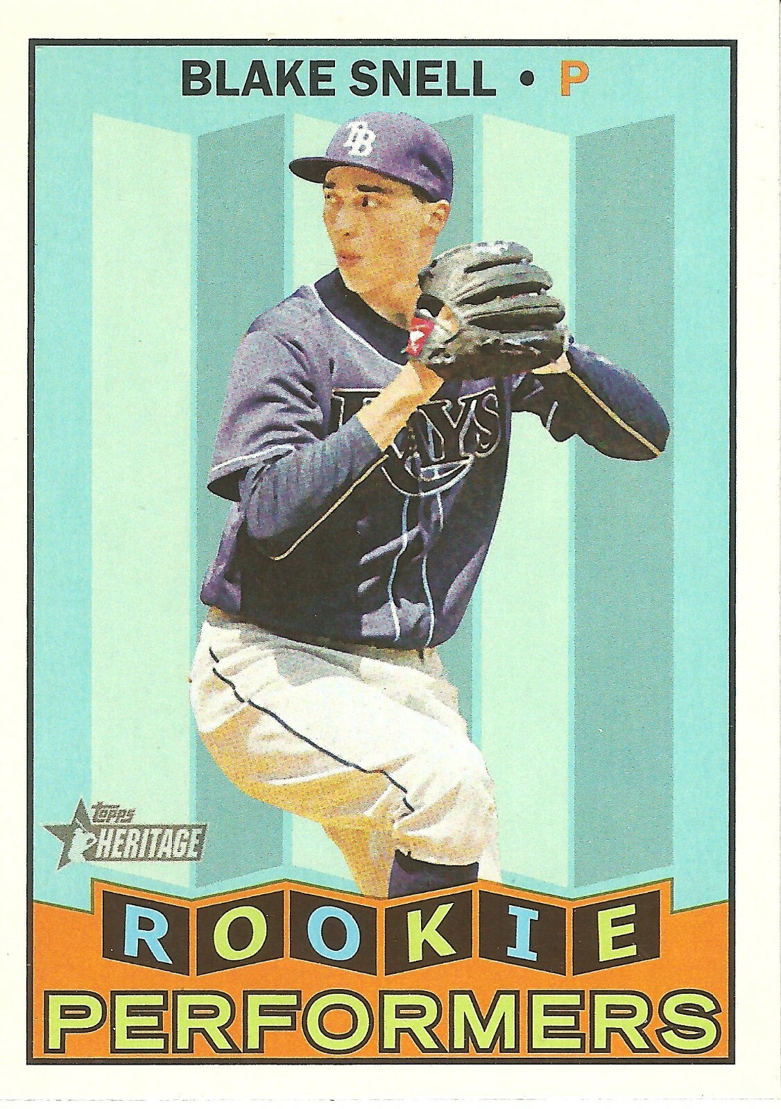 2016 TOPPS HERITAGE BLAKE SNELL ROOKIE PERFORMERS BASEBALL CARD RP-BS ...