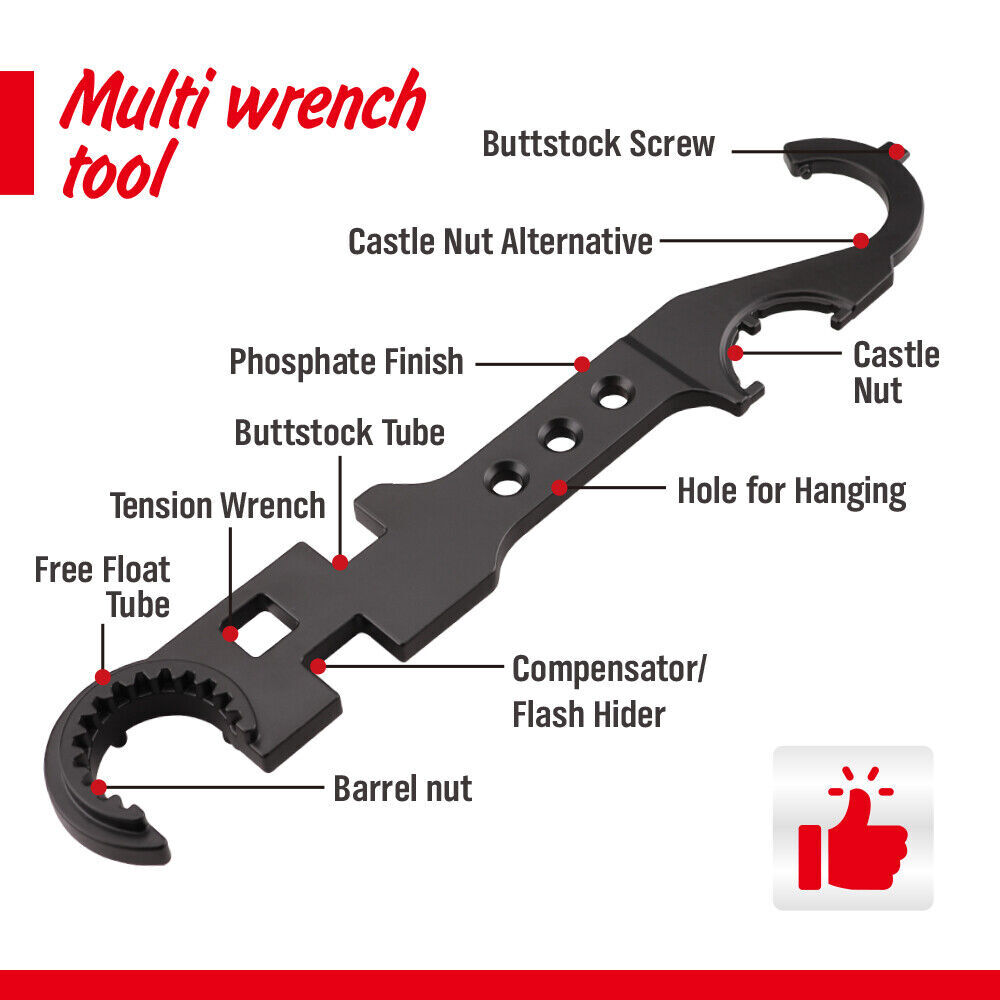 12inch Multipurpose Wrench Tool Bottle Opener Repair Tools Spanner ...