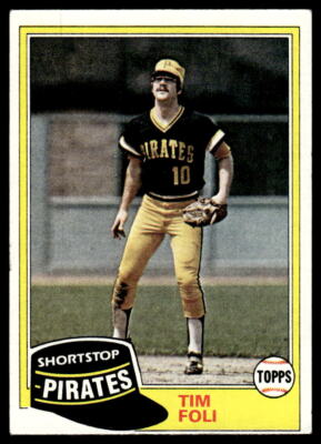 1981 Topps Tim Foli #501 Pittsburgh Pirates Baseball Card | eBay