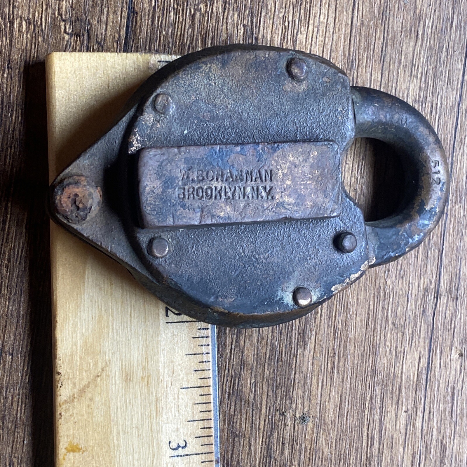 Antique Vintage Wilson Bohannon No.108 Brooklyn NY Railroad Trunk Lock ...