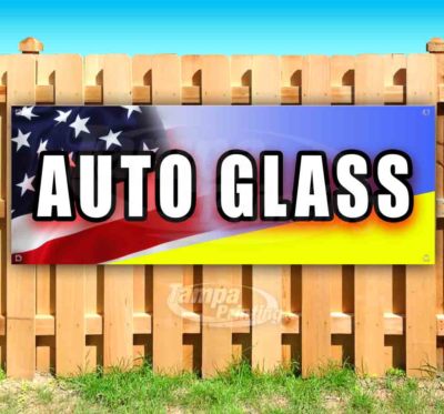 AUTO GLASS Advertising Vinyl Banner Flag Sign Many Sizes MECHANIC ...