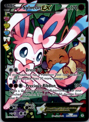 Sylveon EX (Full Art) RC32/RC32 - Radiant Collection Holo Near Mint ...