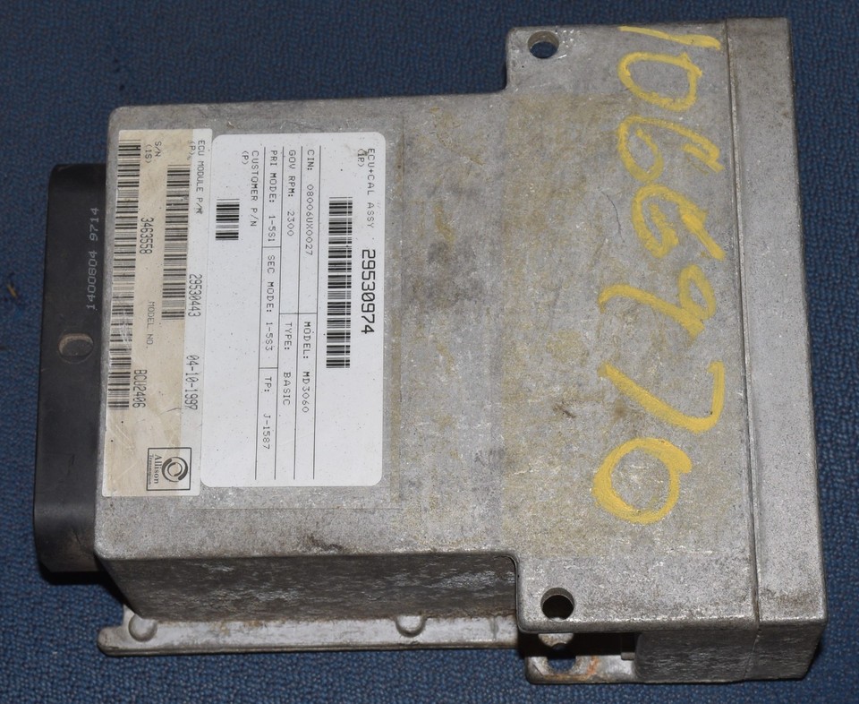 ALLISON TRANSMISSION CONTROLLER WTEC-2 BASIC TCM ECU MD3060 29530443 ...