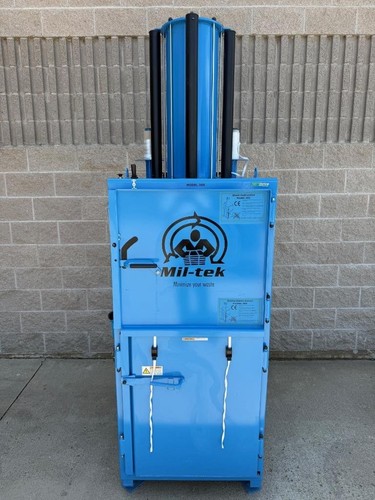 Mil-Tek 305 Cardboard + Plastic Baler Compactor Small Footprint HIGH ...