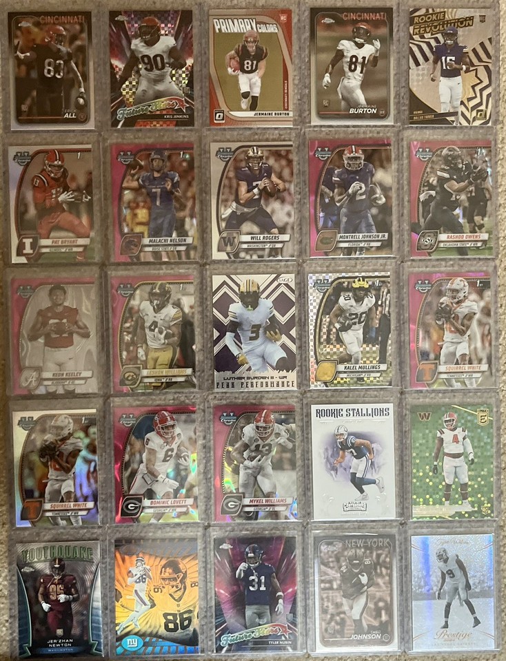 🔥 HUGE LOADED 1000+ CARD RC RPA INSERTS STARS NFL FOOTBALL COLLECTION ...