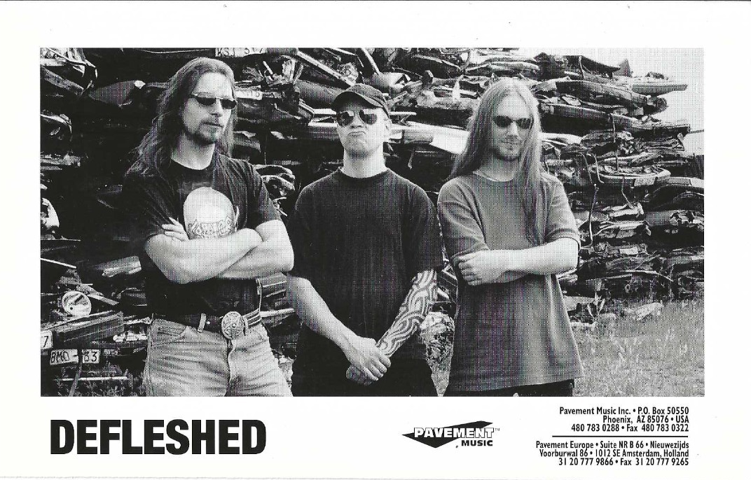 Defleshed B&W 8x5 Press Publicity Promo Band Photo Pavement Death ...