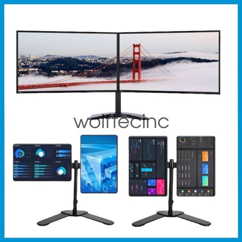 DUAL DELL /HP Matching 23" Widescreen LCD Monitors w/ Stand Cables VGA ...