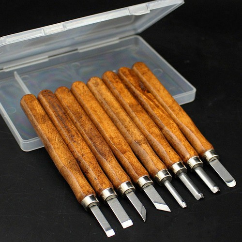 Professional Wood Carving Hand Chisel Tool 12Pcs Set Woodworking Gouges ...