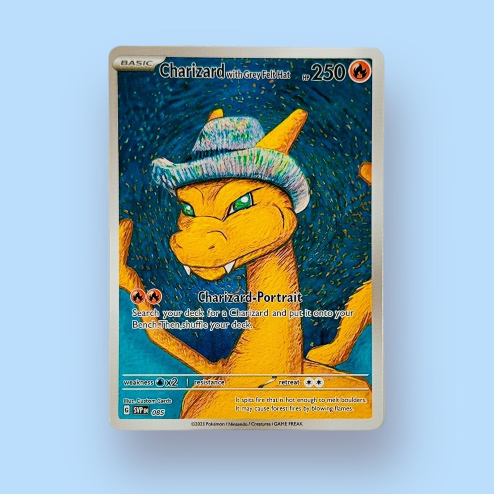Charizard with Grey Felt Hat Pokemon x Van Gogh Black Star Promo ACG ...