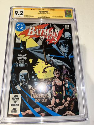 Batman (1989) # 436 (CGC 9.2 SS) Signed Pat Broderick • 1st App Tim ...