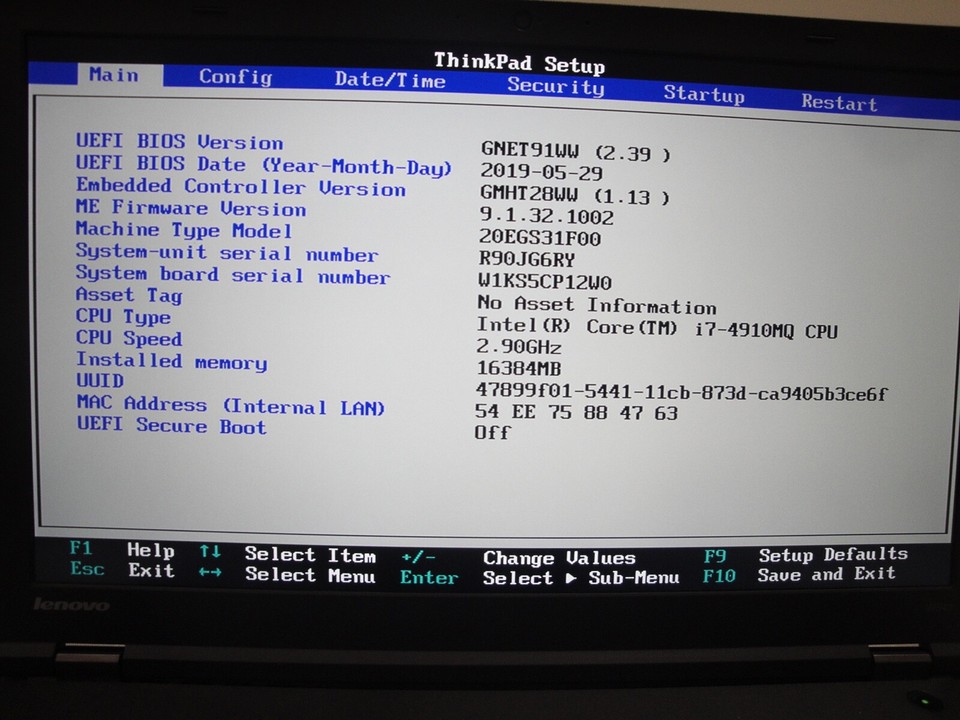 Lenovo ThinkPad W541 i7-2.9GHZ 16GB 512GB SSD 3K 2880x1620 Nvidia ...
