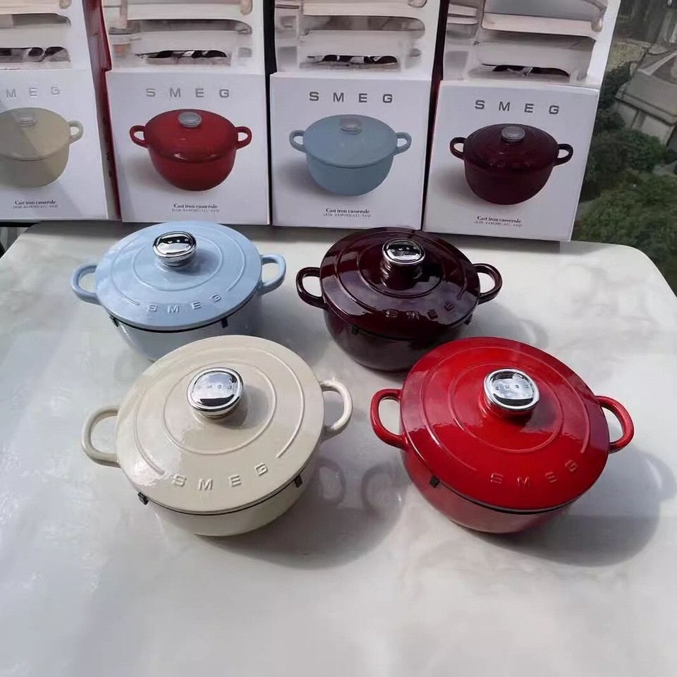 Smeg cast iron pot | eBay