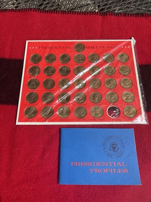 Presidential Hall of Fame Coin Collection - 36 Bronze Coin Set ...