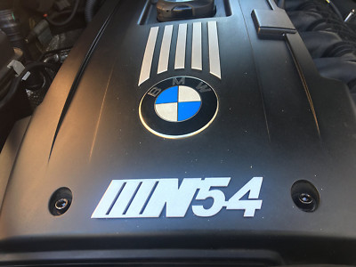 N54 Metal Badge for Trunk or Engine Cover ( Silver ) with Stripes | eBay