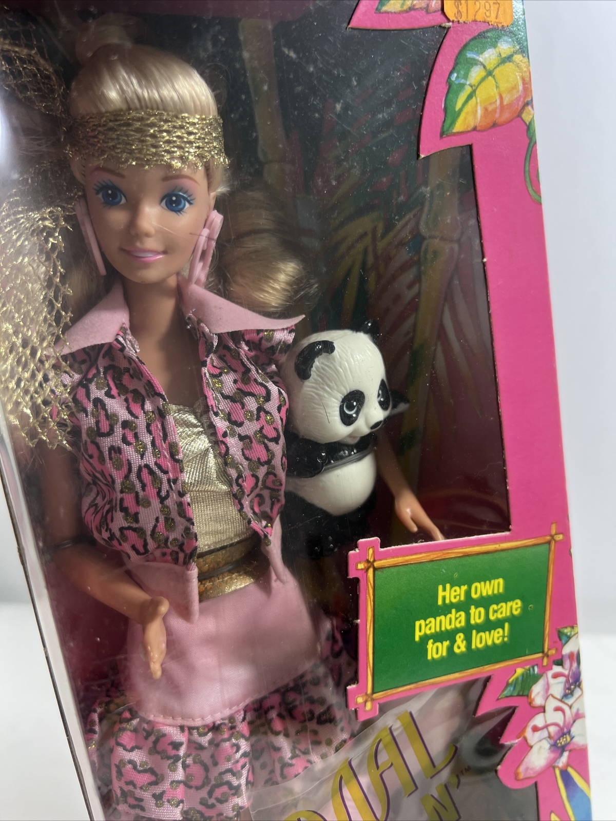Vintage ANIMAL LOVIN' BARBIE DOLL & PANDA 1988 MATTEL #1350 Mint In Box ...