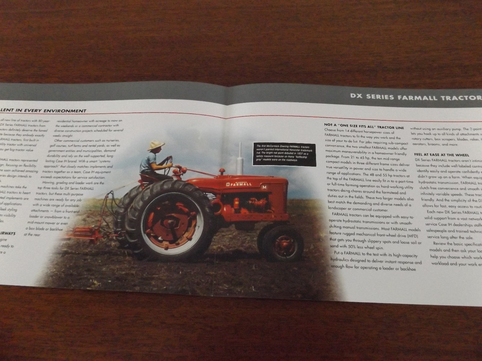 CASE-IH DX Series FARMALL Tractors 18-55 Engine hp Literature-# ...