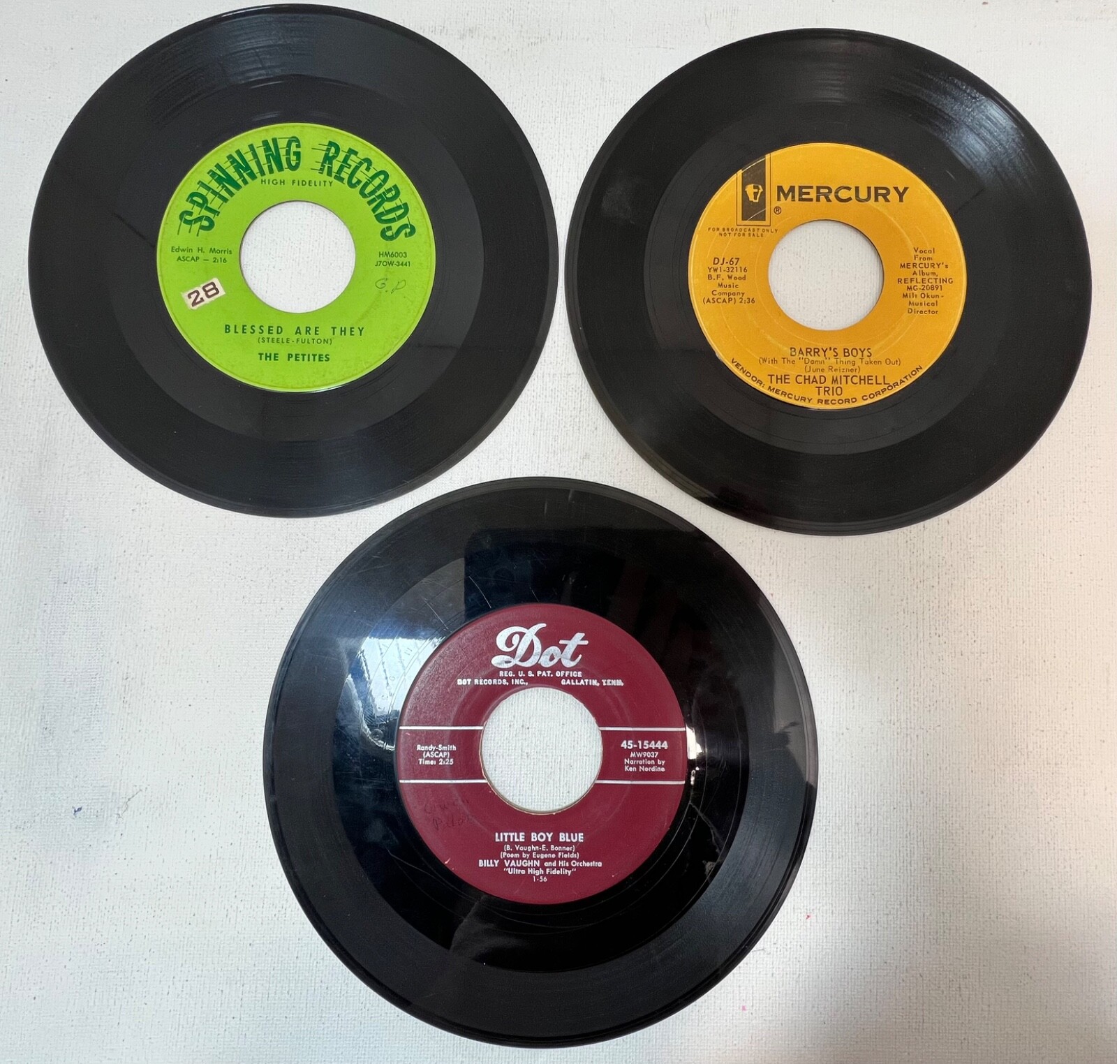 Set of 3 Vintage Vinyl 45 RPM Records | eBay