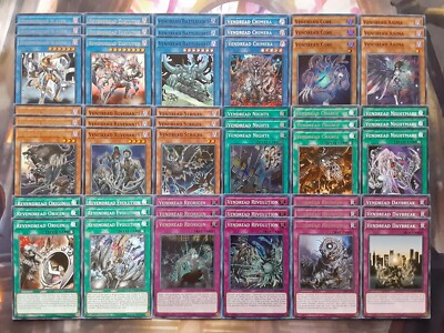 Yugioh Tournament Ready To Play Vendread Deck 54 Cards Zombie ...