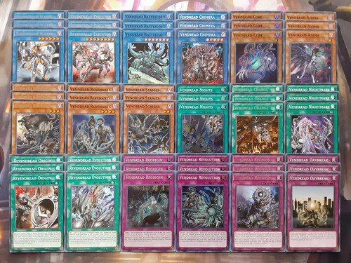 Yugioh Tournament Ready To Play Vendread Deck 54 Cards Zombie ...