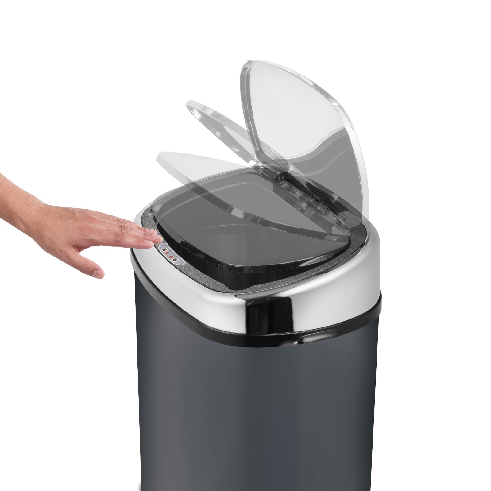 Tower 58L Sensor Bin Charcoal Kitchen/Household Hygienic Waste Bin ...