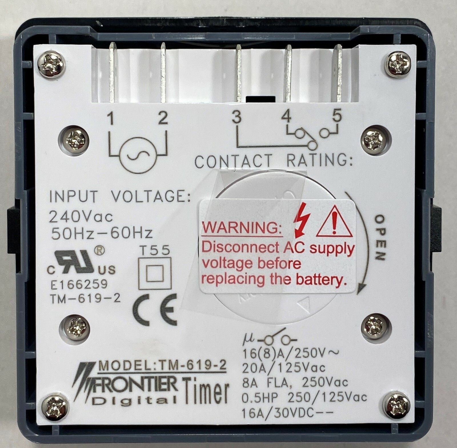 Frontier Digital Timer Clock Chlorinator Pool Time 24hr Battery Backup ...