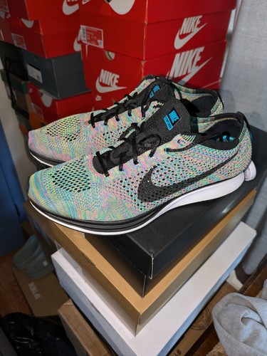 Size 11 - Nike Flyknit Racer 2015 Multi-Color Excellent Condition NO ...