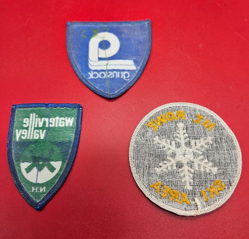 Lot of 3 Vintage New Hampshire Ski Resort Patches MT. Rowe, Gunstock ...