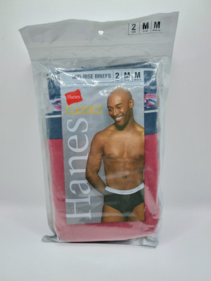 Men's Hanes Premium Mid Rise Briefs Vintage 2004 Size M 32-34 RED Full ...