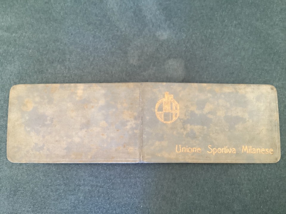 TESSERA CALCIO CAMPIONATO 1934 XII SOCIO UNIONE SPORTIVA MILANESE ...