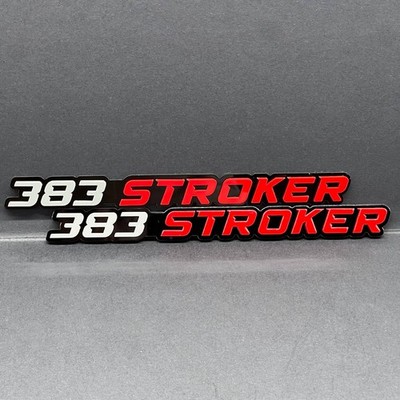 1pcs 383 STROKER 3D Emblem – Acrylic Engine Fender Badge for Car ...