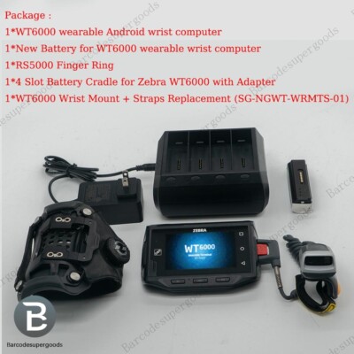WT6000 wrist computer+RS5000 Ring Scanner Kit +Battery +Battery Cradle ...