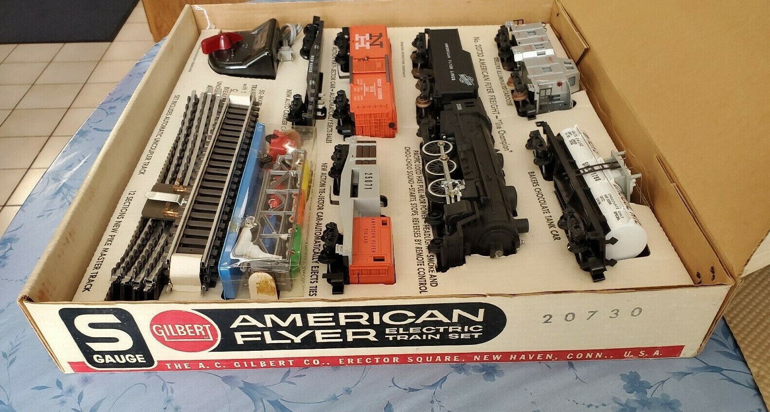 Gilbert American Flyer Set 20730 w/ 21085 Chgo.& NW Loco & Tender in OB ...