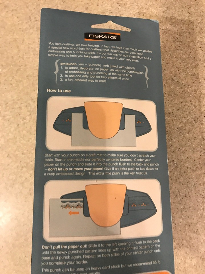 Fiskars Embossing Border Punch - A Dozen Roses - 12-6831 - NEW | eBay