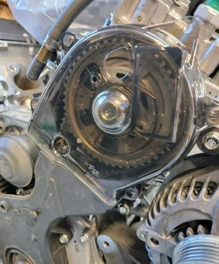 P2R Transparent Black Upper Timing Covers Fits 03-20 Acura MDX J35A5 ...