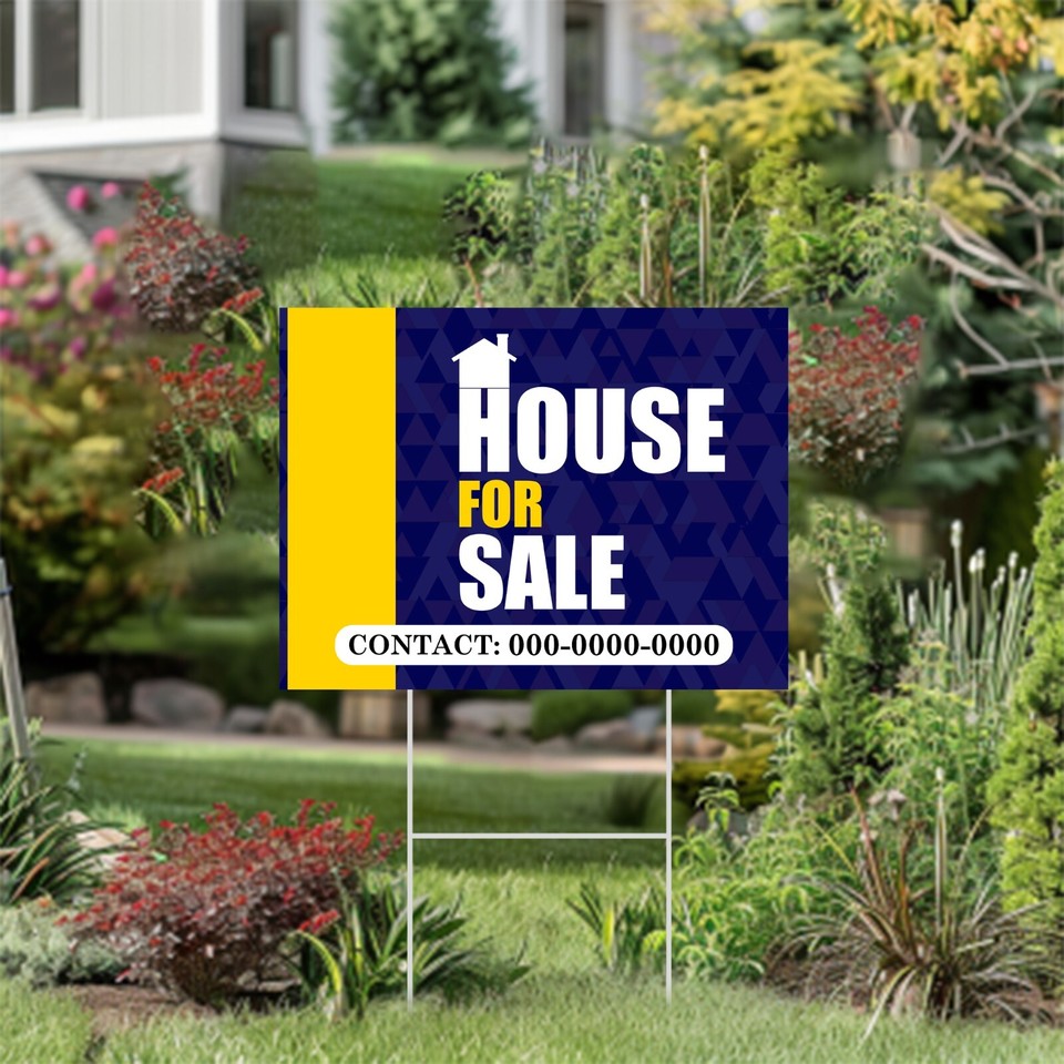 Custom 18x24 Yard Signs - Personalized Blank Corrugated Lawn Sign Large ...