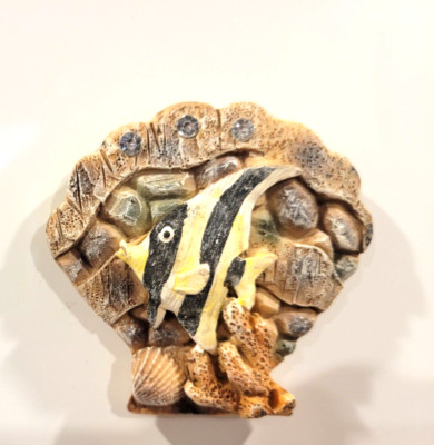 3D CARTOON RESIN FISH IN REEF THEMED REFRIGERATOR MAGNET NOS | eBay