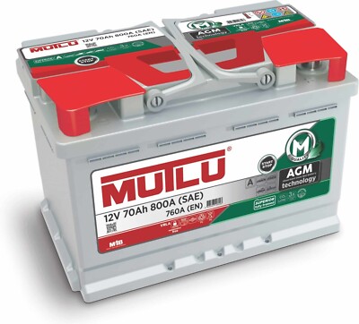 Mutlu AGM 096 Car Battery 70AH | eBay UK