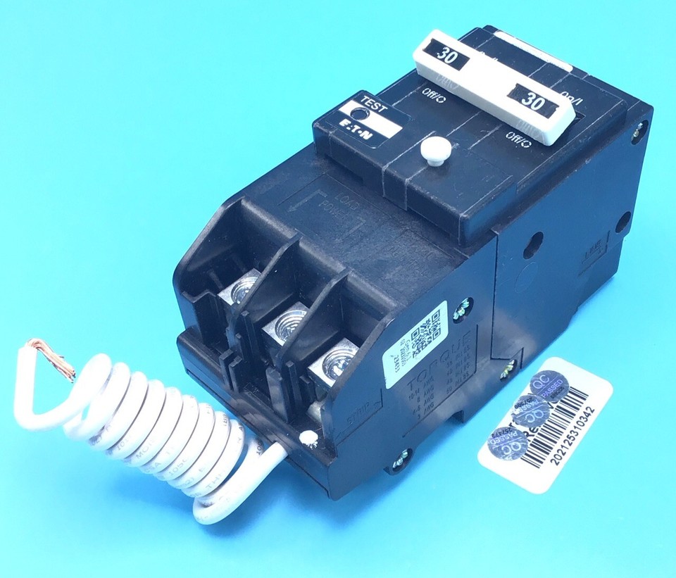 NEW MODEL Circuit Breaker Eaton BRN230GF GFCB230 30 Amp 2 Pole GFCI ...