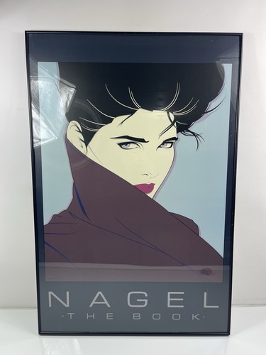 Patrick Nagel “The Book” Poster Art Framed/Signed Print Large 36x24 ...