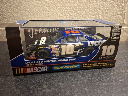 Scalextric C2284 Pontiac Grand Prix Lycos Blue #10 NASCAR 1:32 Slot Car ...