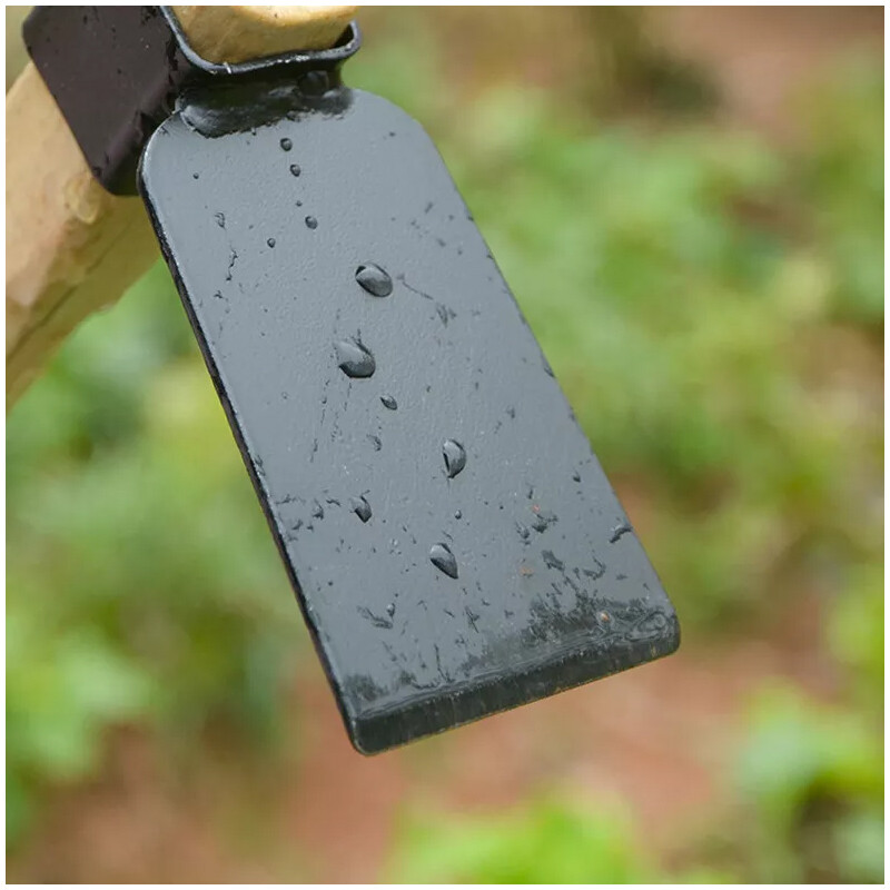 36cm Long Garden Hoe Steel Hoe With Wooden Handle Weeding Digging ...