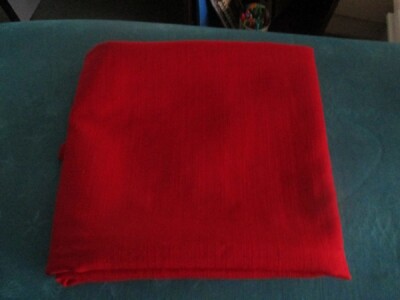 Red Cotton/Linen Fabric/Material DIY Sewing Clothing/Dress - Remnant ...
