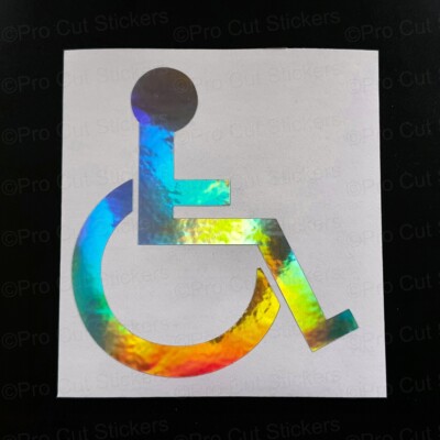 Disabled Car Sticker Disability Wheelchair Handicapped Window Decal Neo ...