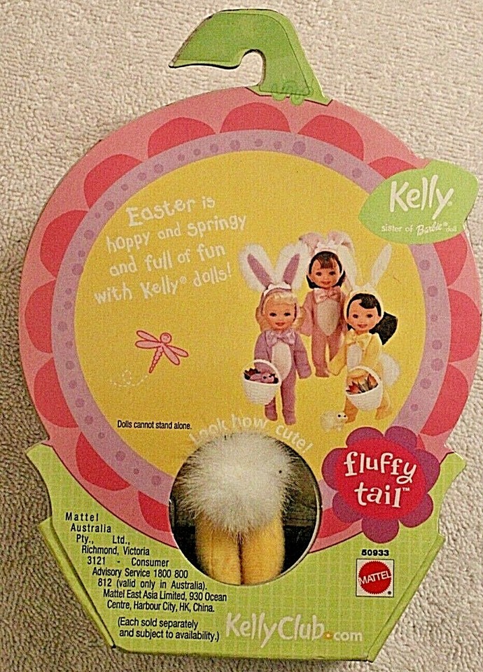 NRFB VINTAGE LOT OF 3 RARE 2001 KELLY FLUFFY TAIL BUNNY EASTER RABBIT ...